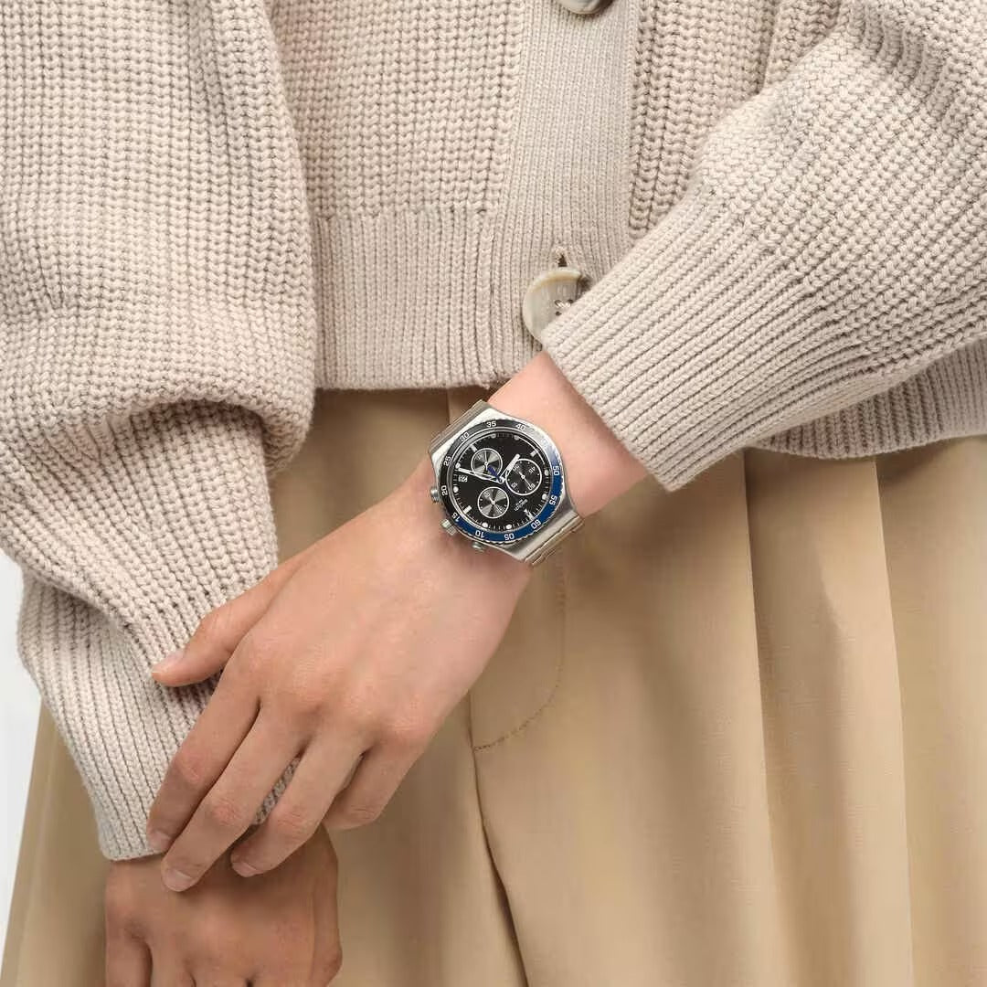 reloj Swatch Irony Chrono Dark Blue Irony YVS507G – CurrenColombia
